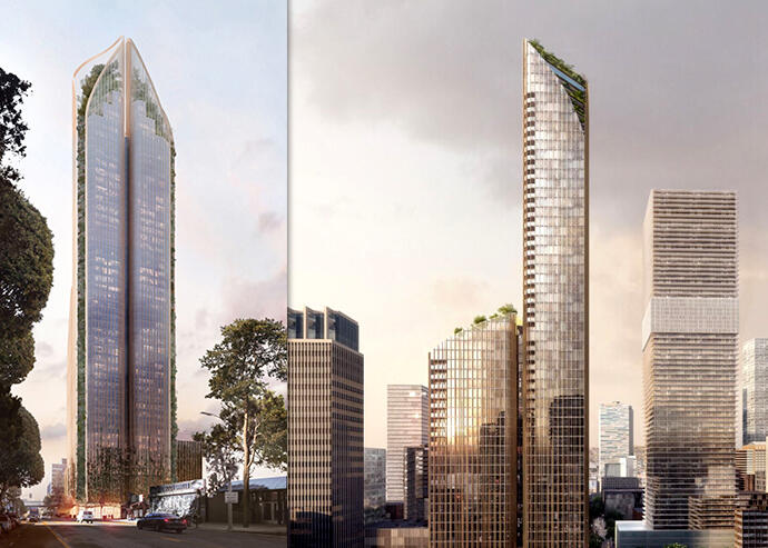 Luxe High-Rises Planned To Rise Like Redwoods In DTLA Cut Down To 40 ...