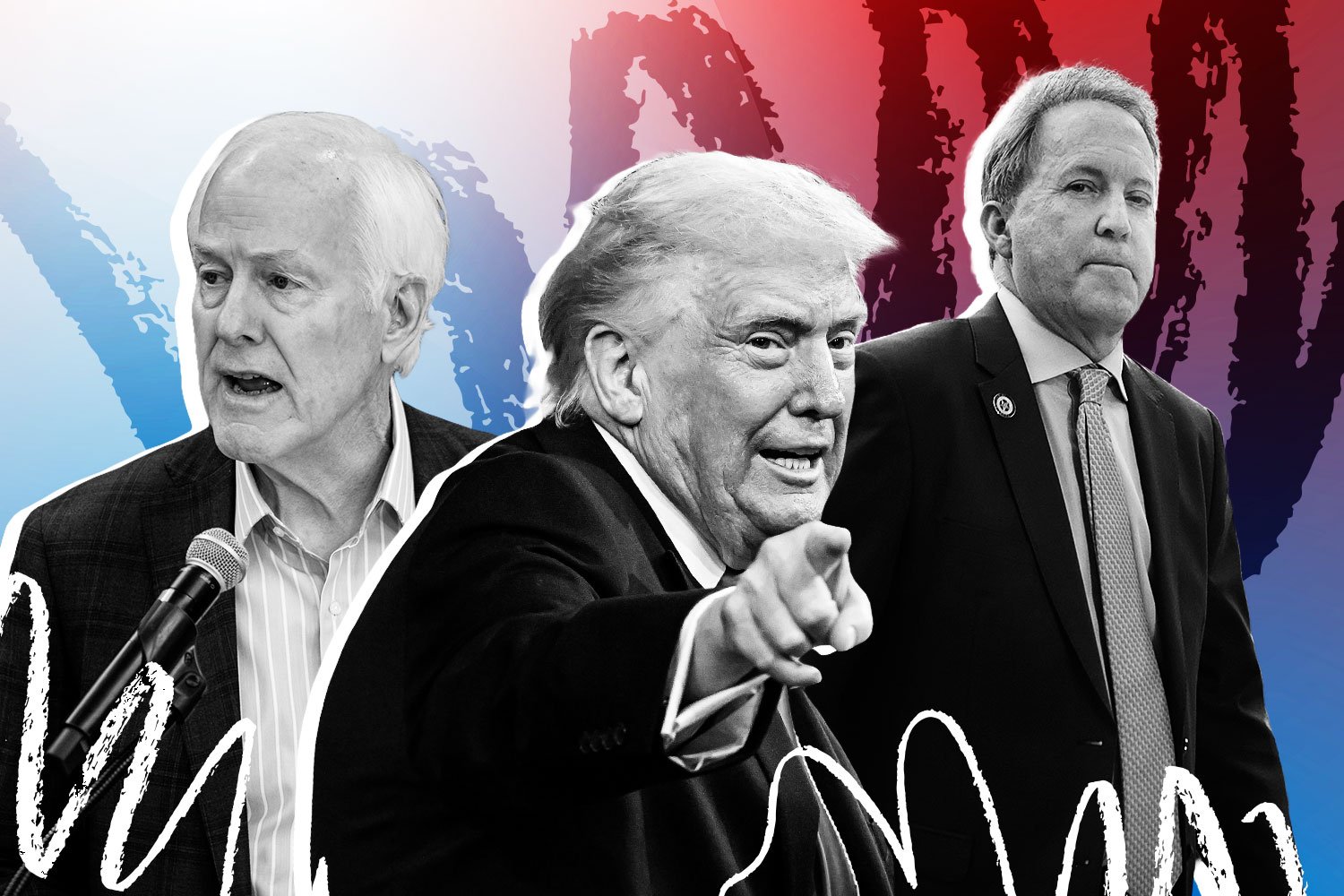 Texas GOP Senate Runoff Set as Cornyn and Paxton Stay in Race